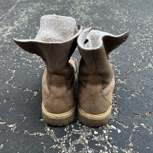 Timberland | Shoes | Authentic Teddy Lined Fold Down Timberlands W 65 ...
